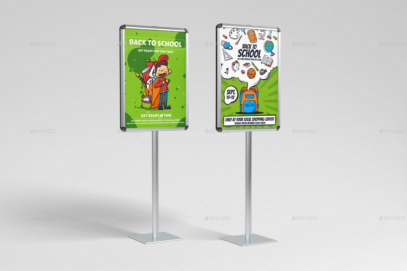 2 Sided Stand / Board Mock-Up, Graphics | GraphicRiver
