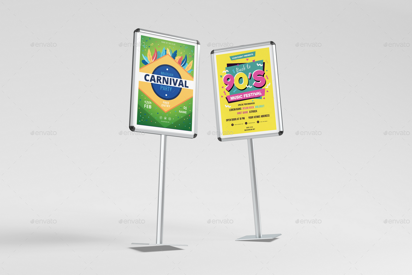 2 Sided Stand / Board Mock-Up, Graphics | GraphicRiver