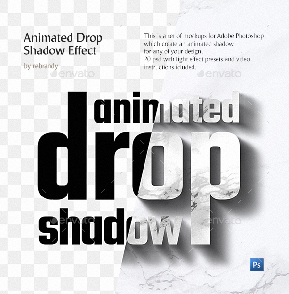 Animated Drop Shadow Effect, Graphics | GraphicRiver