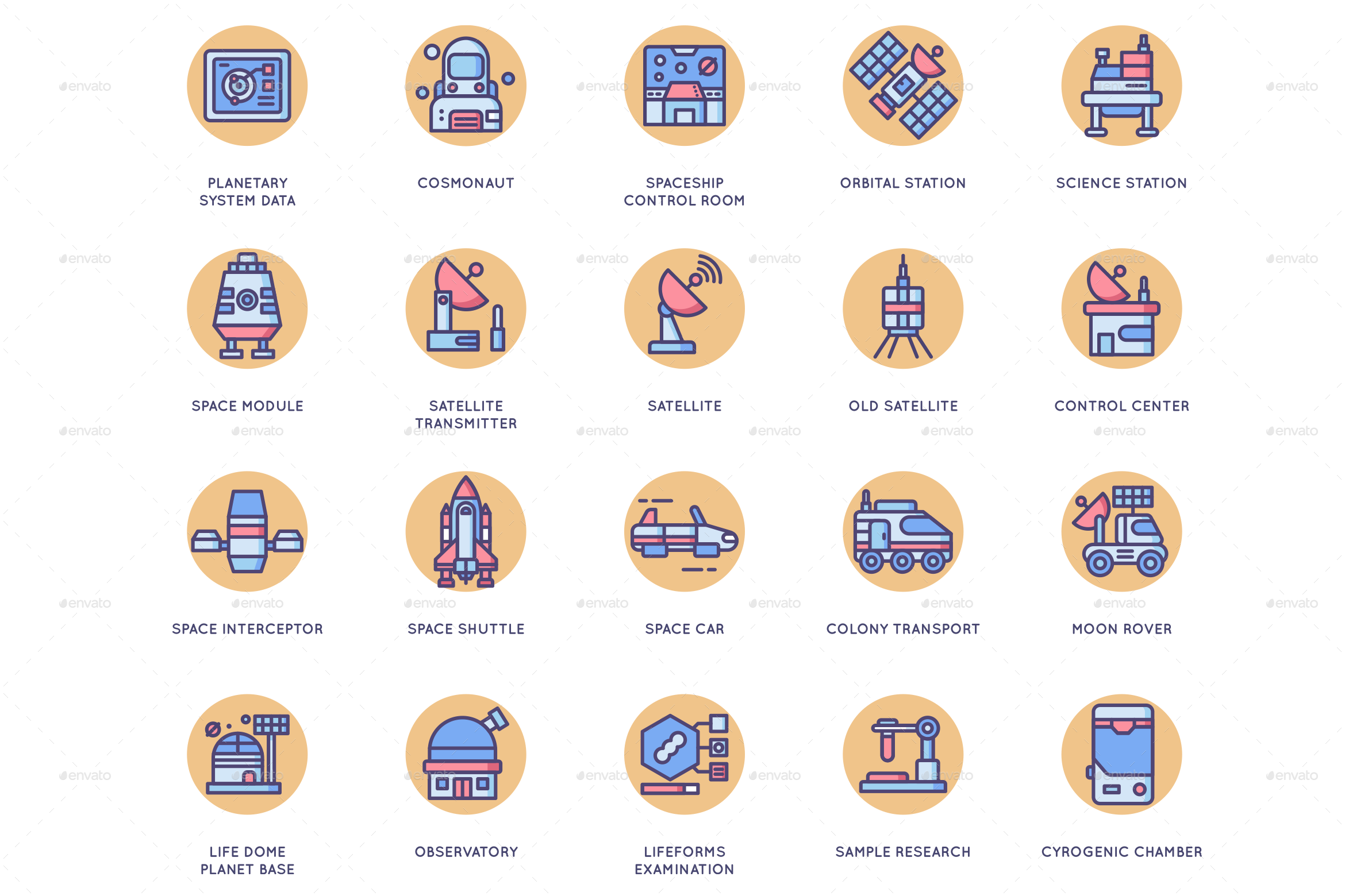 Space Icons, Icons | GraphicRiver