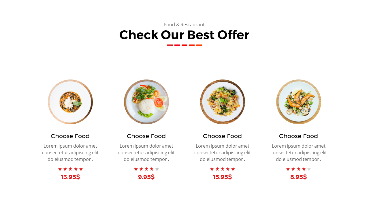 Food - Restaurant Powerpoint Template 2019, Presentation Templates