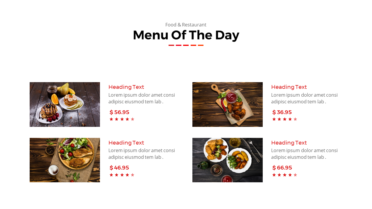 Food - Restaurant Powerpoint Template 2019, Presentation Templates