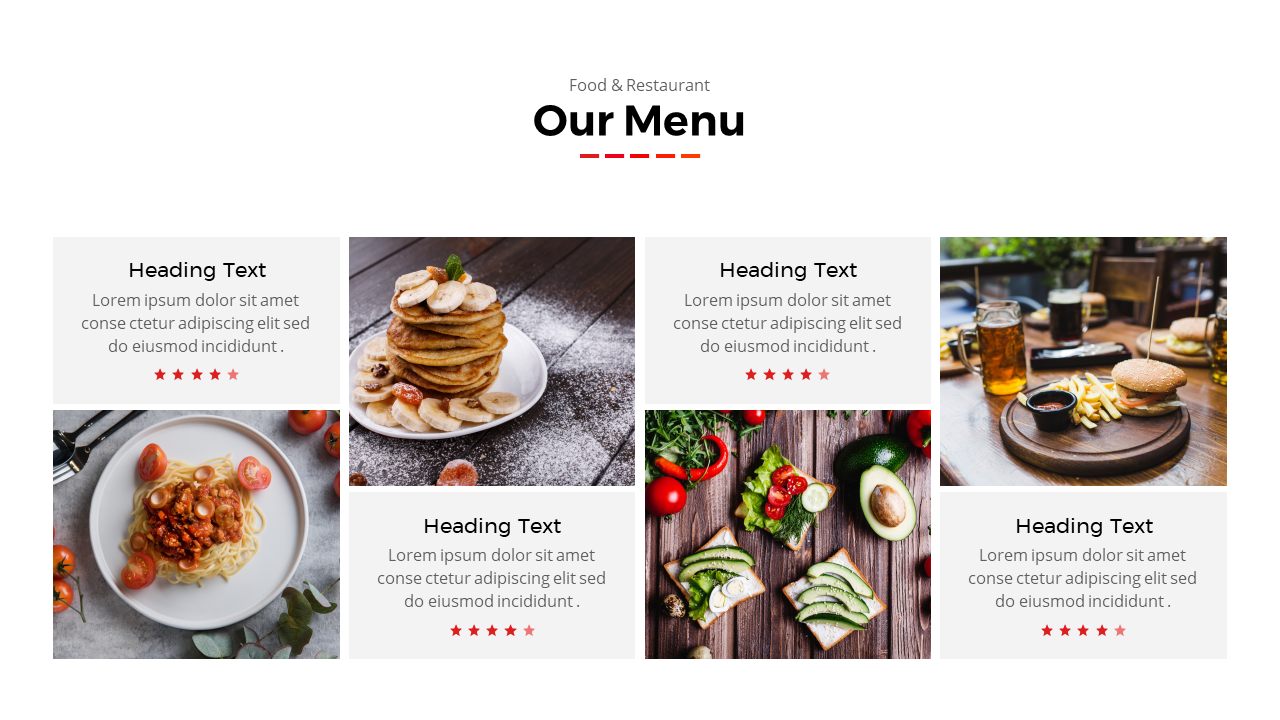 Food - Restaurant Powerpoint Template 2019, Presentation Templates