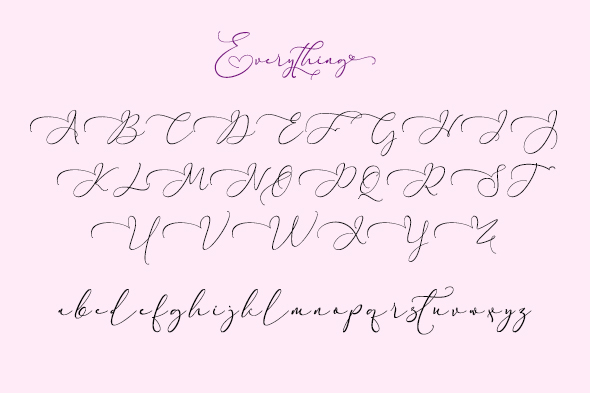 Everything Calligraphy - Font, Fonts | GraphicRiver