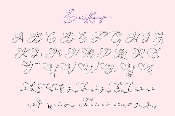 Everything Calligraphy - Font, Fonts | GraphicRiver