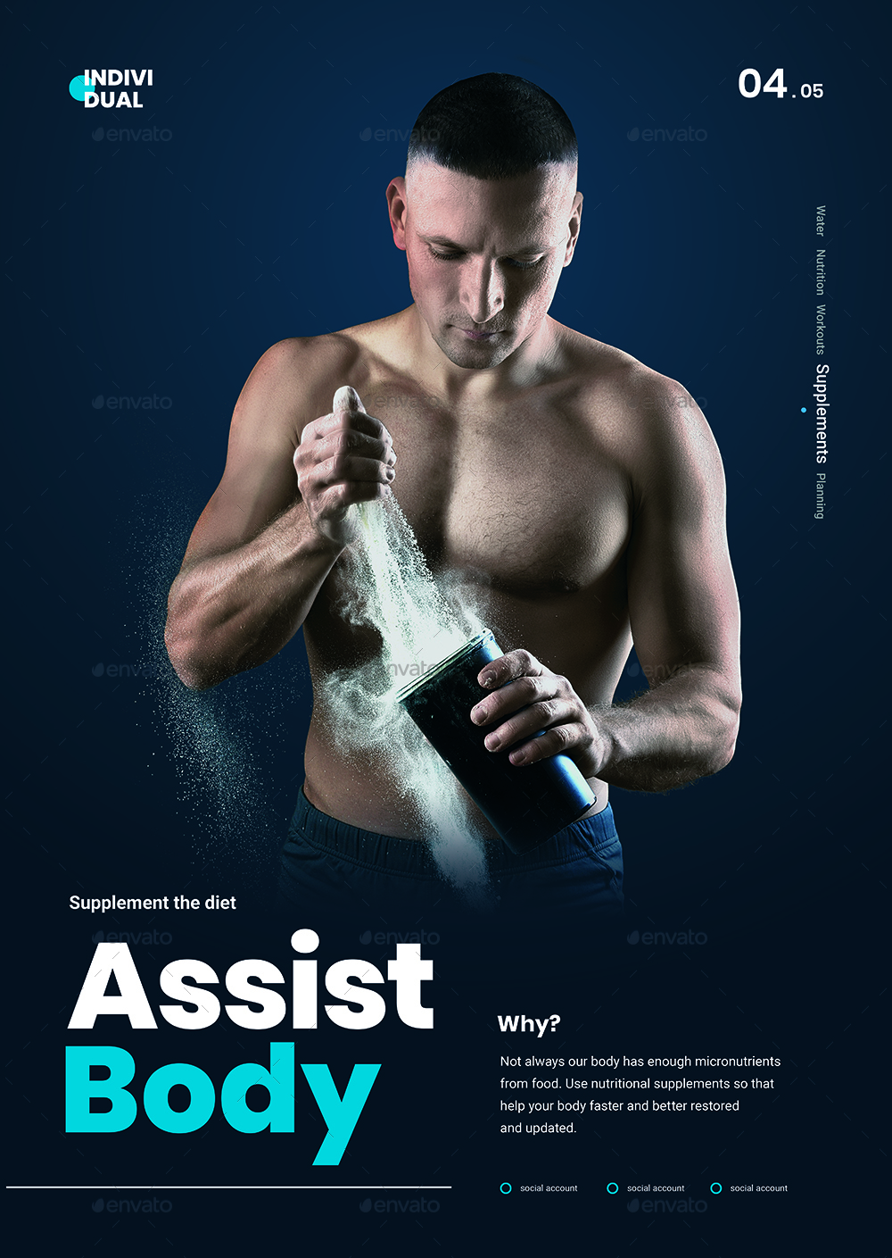 5 Consecutive Healthy Body Basics Posters, Print Templates | GraphicRiver