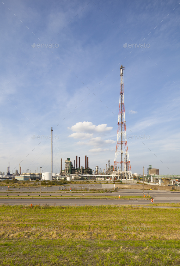 Refinery And Road Stock Photo by IndustryAndTravel | PhotoDune