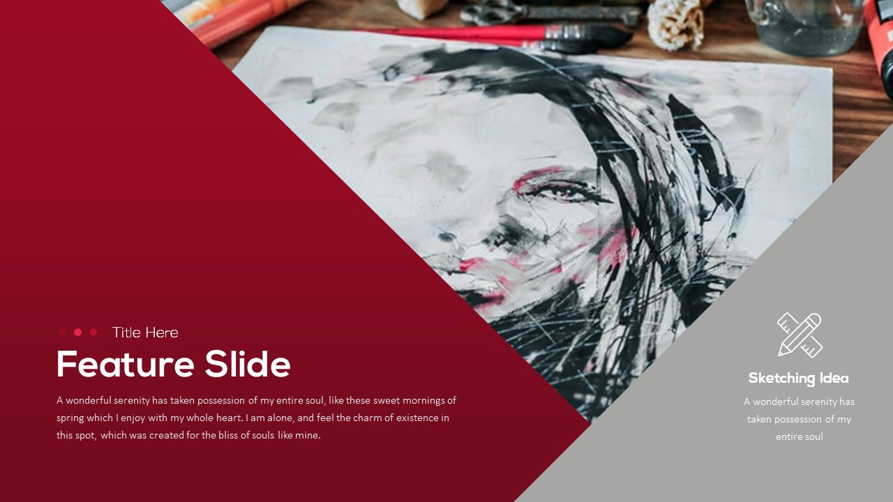 Portrayal - Artistic PowerPoint Template, Presentation Templates ...