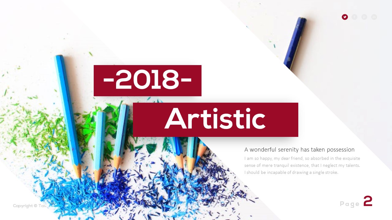 Portrayal - Artistic PowerPoint Template, Presentation Templates ...