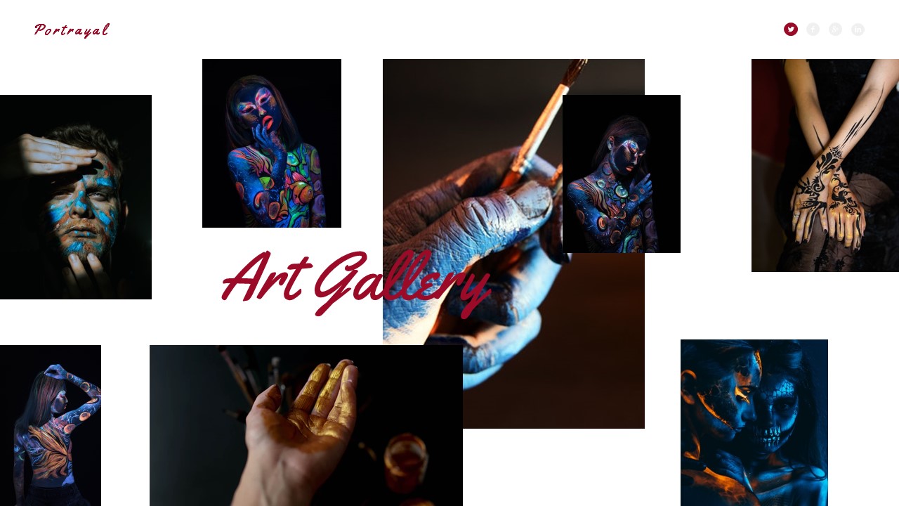 Portrayal - Artistic PowerPoint Template, Presentation Templates ...