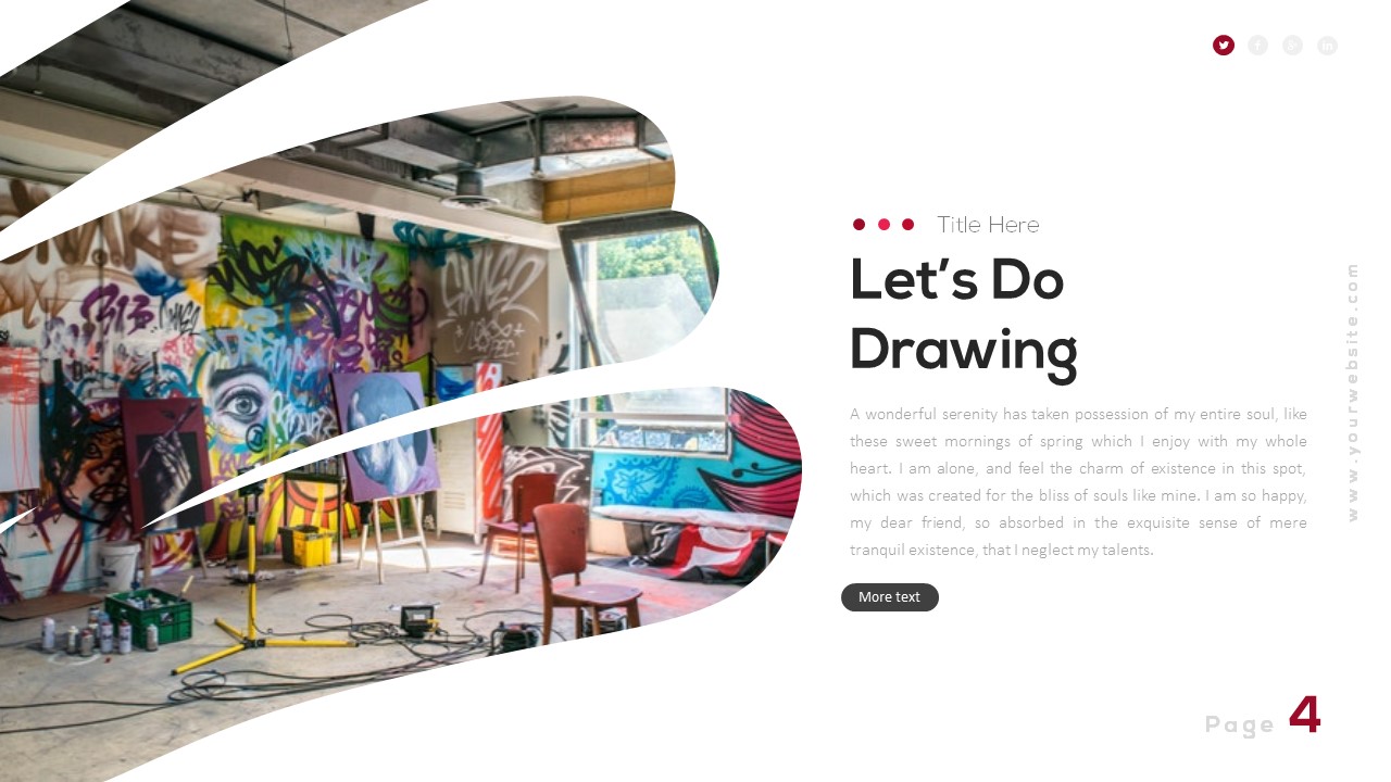 Portrayal - Artistic PowerPoint Template, Presentation Templates ...