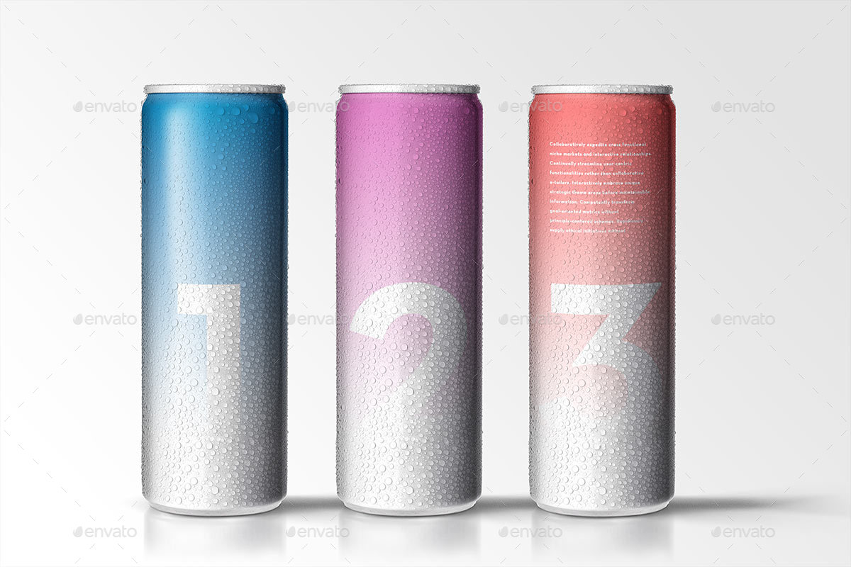 Package Mock-up Can 250ml (Slim), Graphics | GraphicRiver