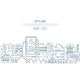 City Life - Modern Line Design Style Web Banner, Vectors | GraphicRiver