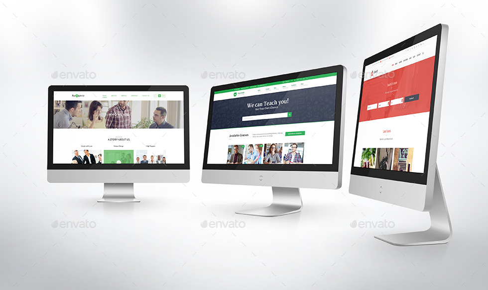 Desktop Website Mock-Up V4, Graphics | GraphicRiver