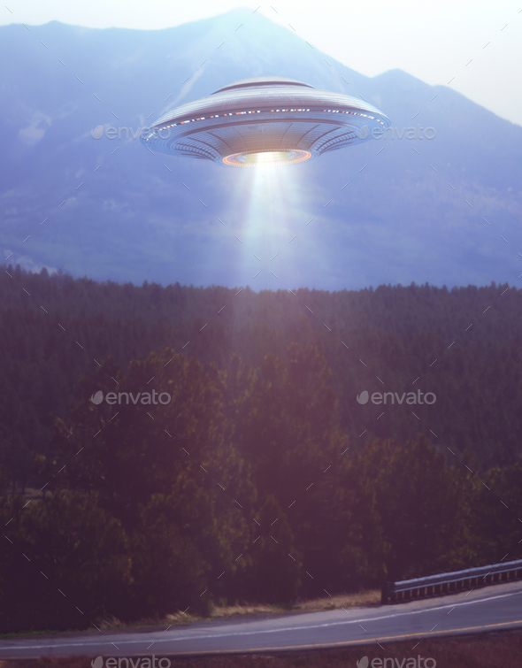 Unidentified Flying Objects UFO Stock Photo by ktsimage | PhotoDune