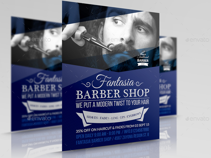 Barber Shop Advertising Bundle Vol.2, Print Templates | GraphicRiver