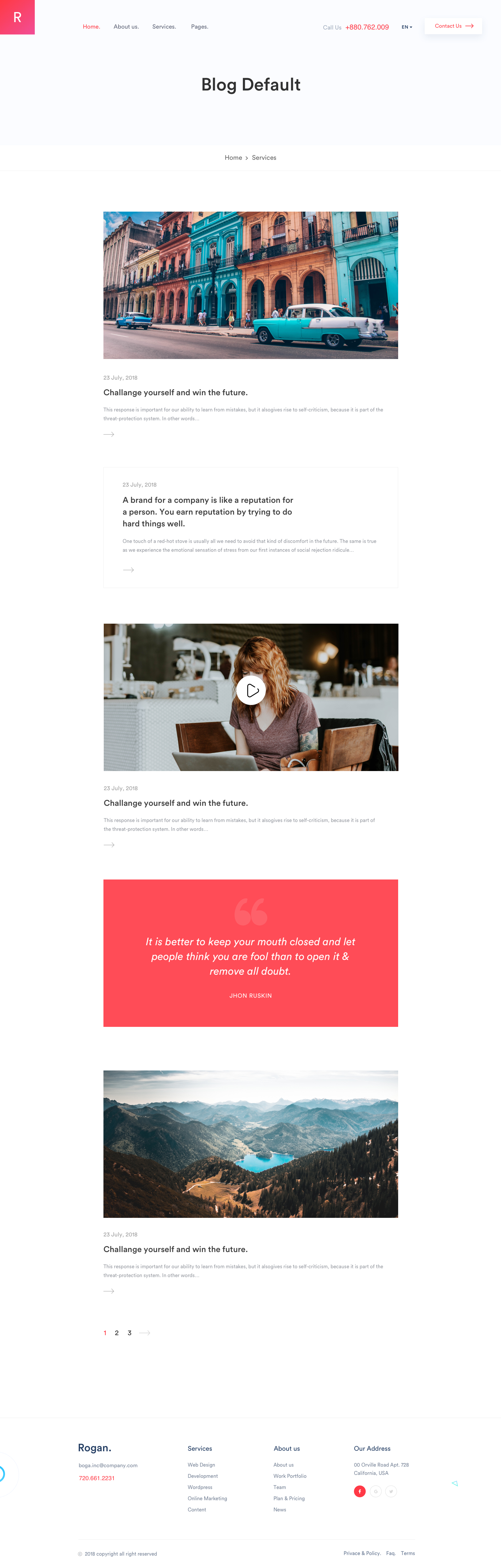 Rogan - Creative Multi-Purpose Sketch & PSD Template by CreativeGigs