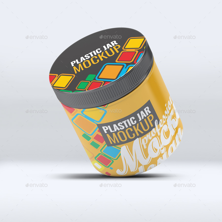 Plastic Jar Mock-Up, Graphics | GraphicRiver