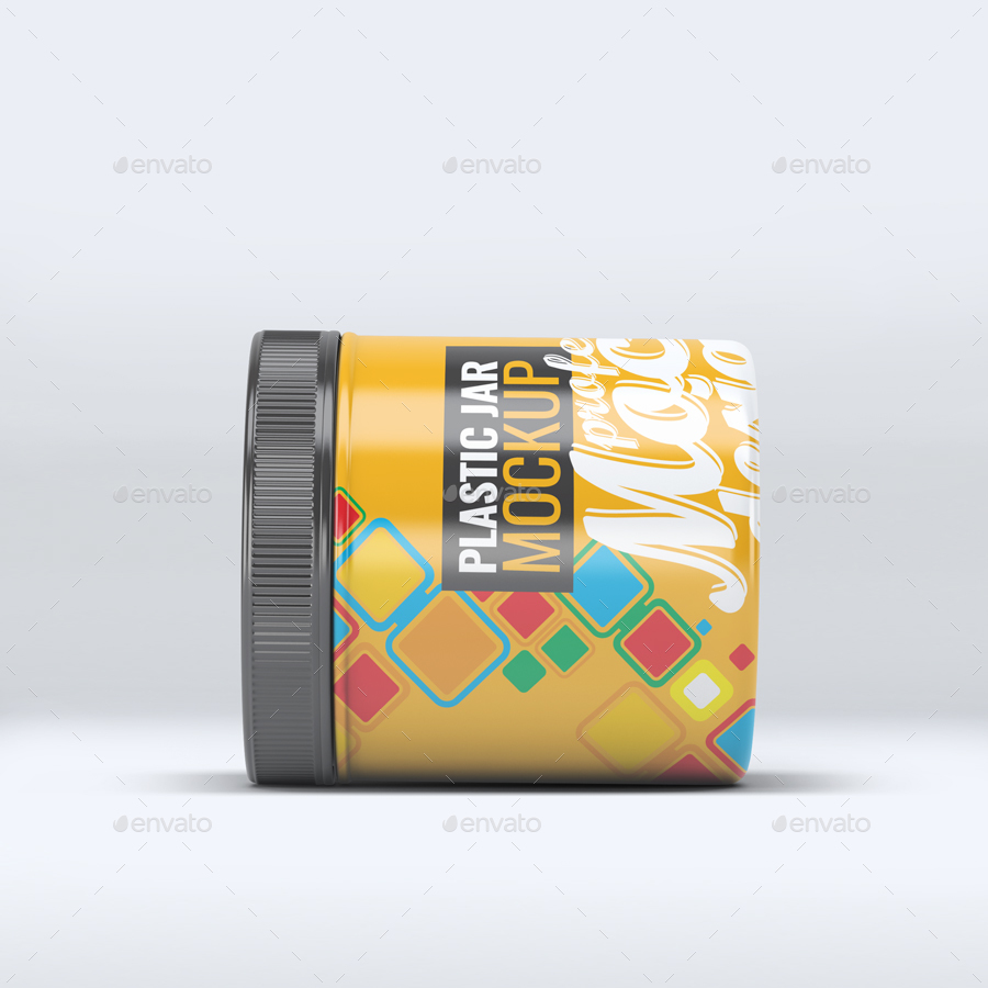 Plastic Jar Mock-Up, Graphics | GraphicRiver