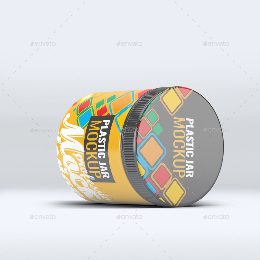 Plastic Jar Mock-Up, Graphics | GraphicRiver