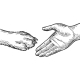 Dog Paw Handshake Engraving Vector Illustration, Vectors | GraphicRiver