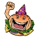 Birthday Fast Food Burger, Vectors | GraphicRiver