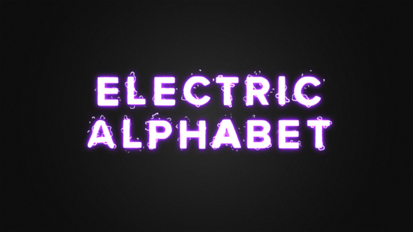 Electric Alphabet, After Effects Project Files | VideoHive