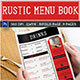 Rustic Menu Book, Print Templates | GraphicRiver