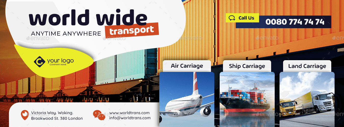 Transportation Facebook Cover, Web Elements | GraphicRiver