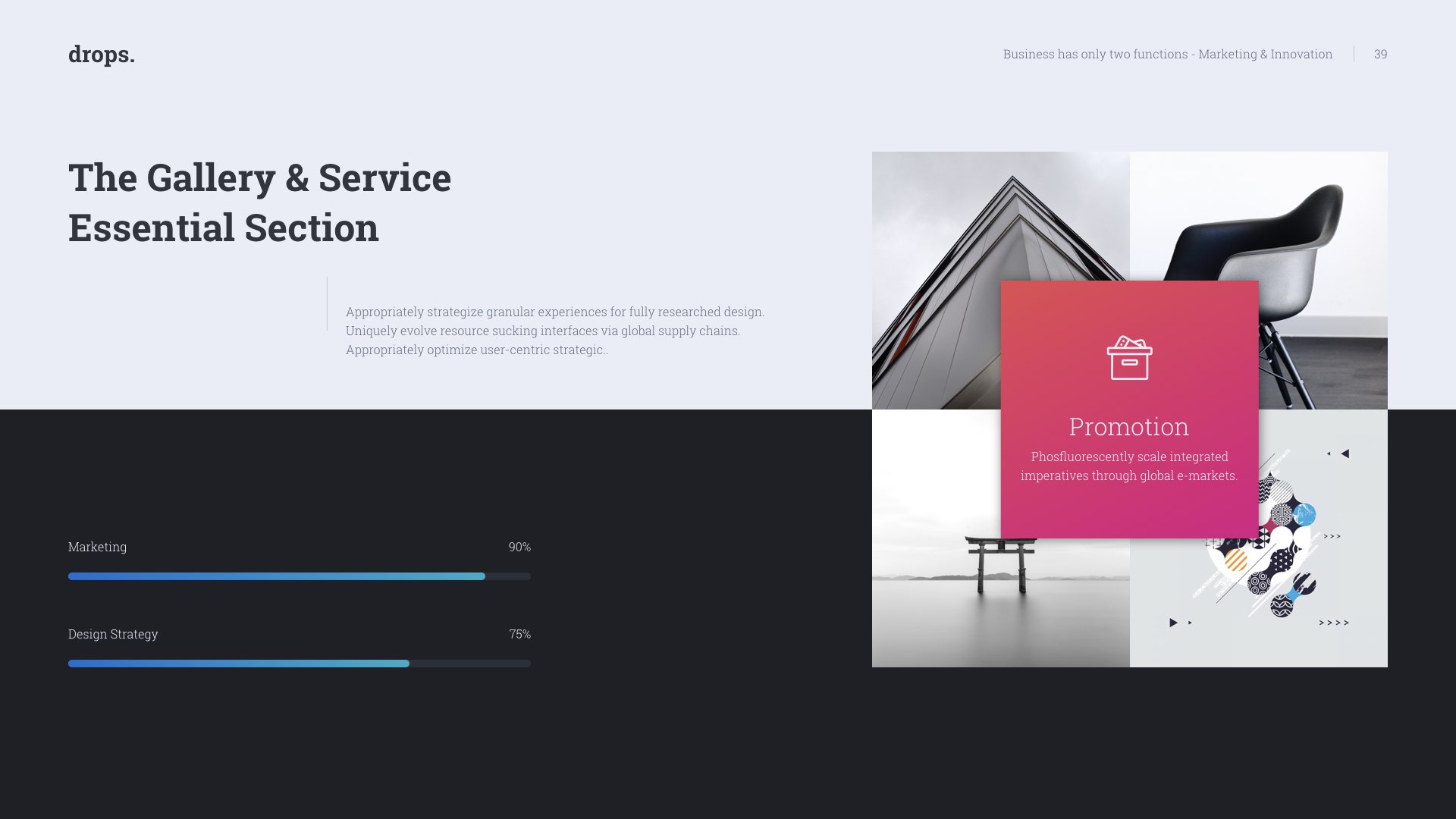 Drops Creative Template (Google Slide), Presentation Templates ...