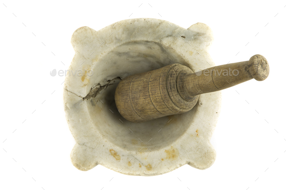 vintage italian marble mortar Stock Photo by EmanueleRaveccaPhotographer