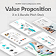 Value Proposition 3 in 1 Pitch Deck Bundle Google Slide Template by ...