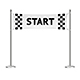 Realistic Detailed Racing Start Line Vector, Vectors | GraphicRiver