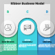 Horizontal Ribbon Infographic Template, Infographics | GraphicRiver