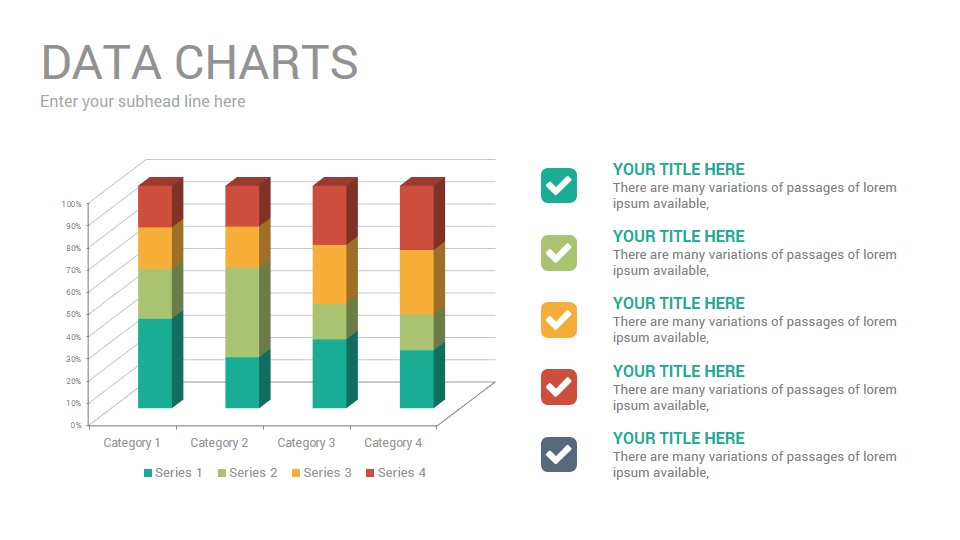 2 In 1 Data Charts PowerPoint Templates Bundle, Presentation Templates