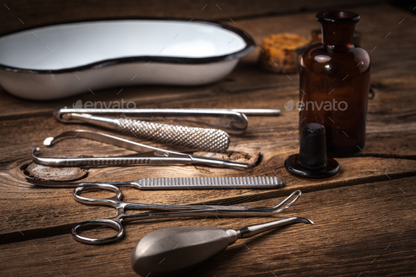 Old medical instruments. Stock Photo by foto_pstryki | PhotoDune