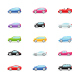 Cars - Color Vector Icons, Icons | GraphicRiver