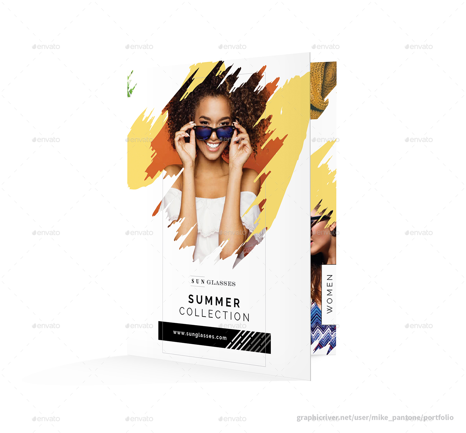 Sunglasses Store Bifold / Halffold Brochure, Print Templates | GraphicRiver