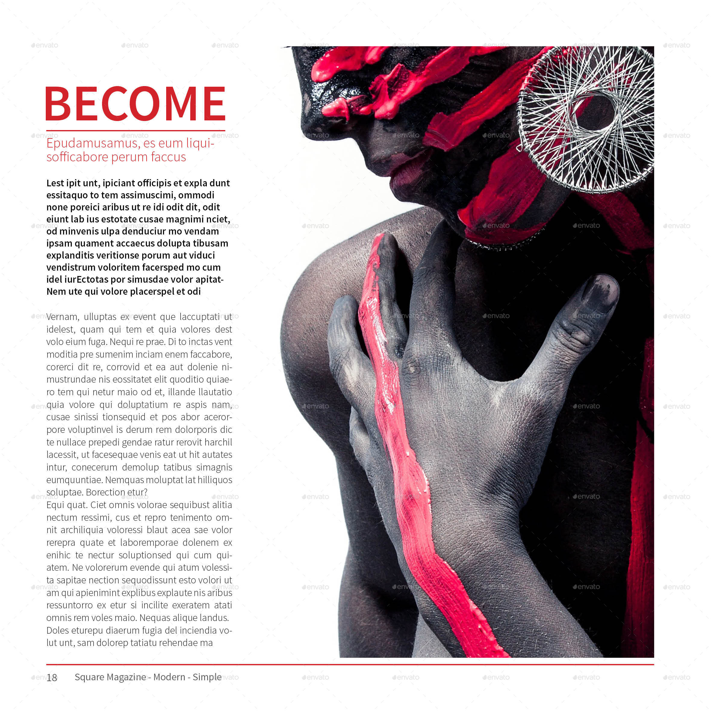 Square Magazine Template, Print Templates | GraphicRiver