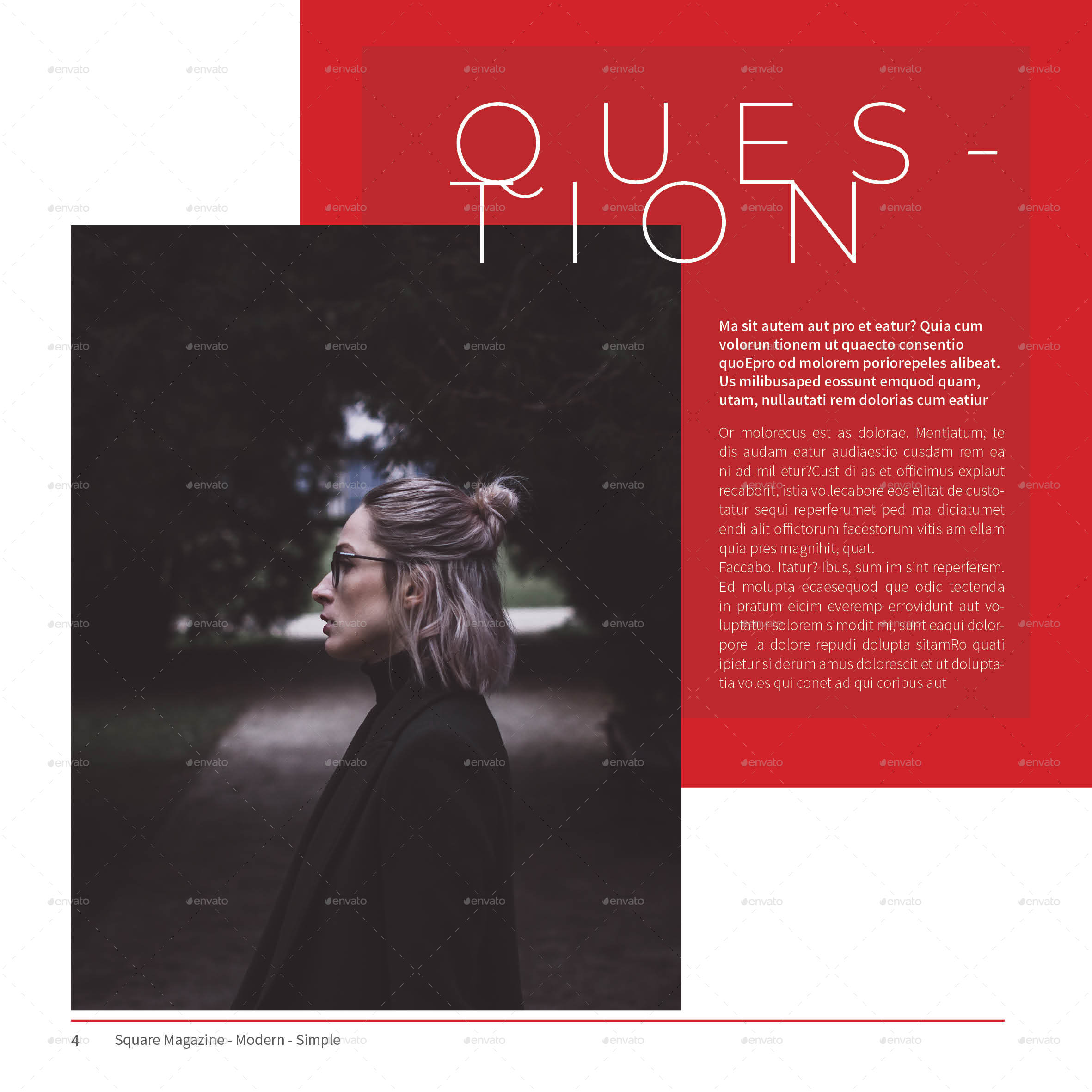 Square Magazine Template, Print Templates | GraphicRiver