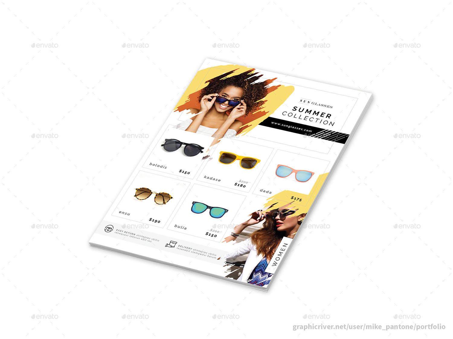 Sunglasses Store Flyers – 4 Options, Print Templates | GraphicRiver