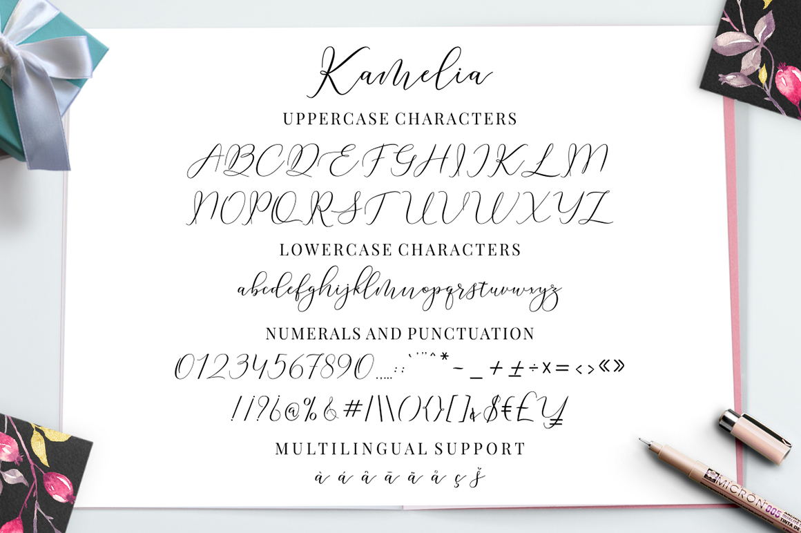 Kamelia Script, Fonts | GraphicRiver