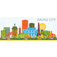 Davao City Philippines Skyline with Color Buildings, Vectors | GraphicRiver