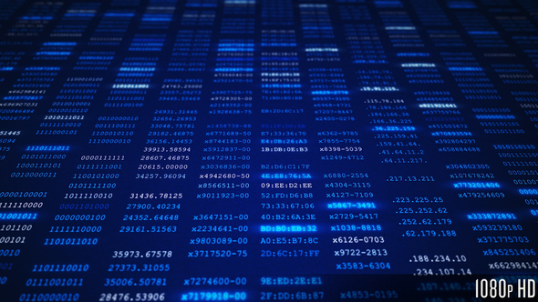 Digital Computer Data Security Screen Closeup, Motion Graphics | VideoHive