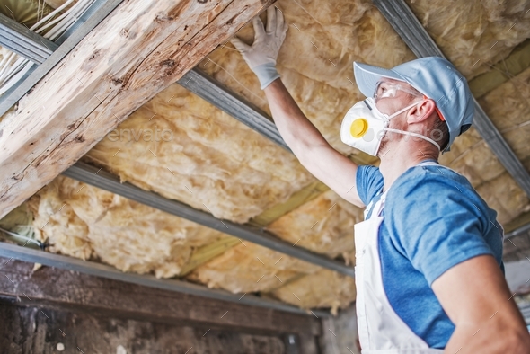Old Roof Insulation Stock Photo by duallogic | PhotoDune