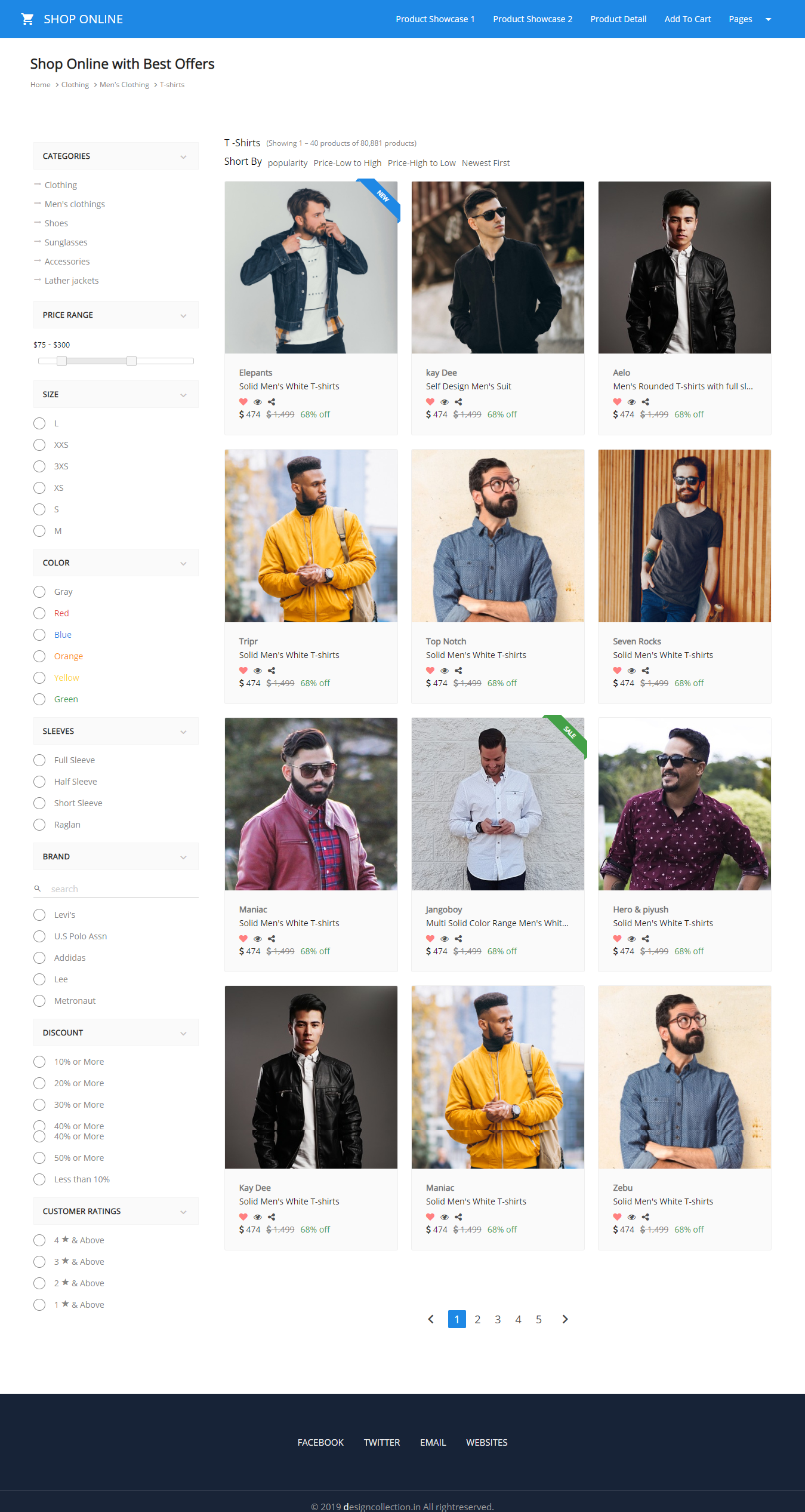 ProList - Bootstrap-4 and Materialize Framework Layout by Designcollection