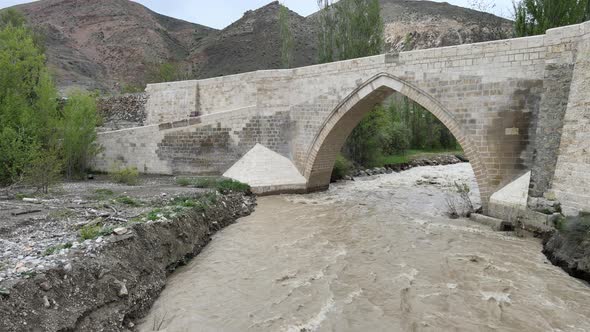 muddy river bridge nature, Stock Footage | VideoHive