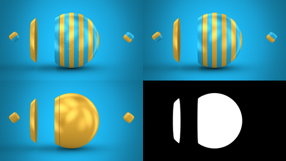 Sliced Sphere Rotates, Motion Graphics | VideoHive