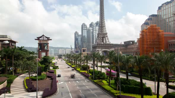 Cotai Macau Street Traffic Cityscape, Stock Footage | VideoHive