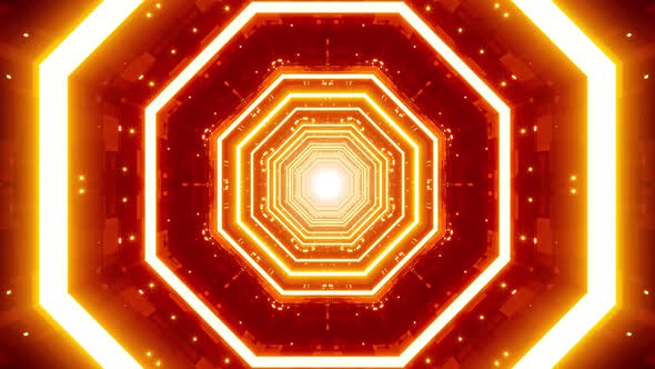 Red Octagon Spaceship Tunnel, Motion Graphics | VideoHive